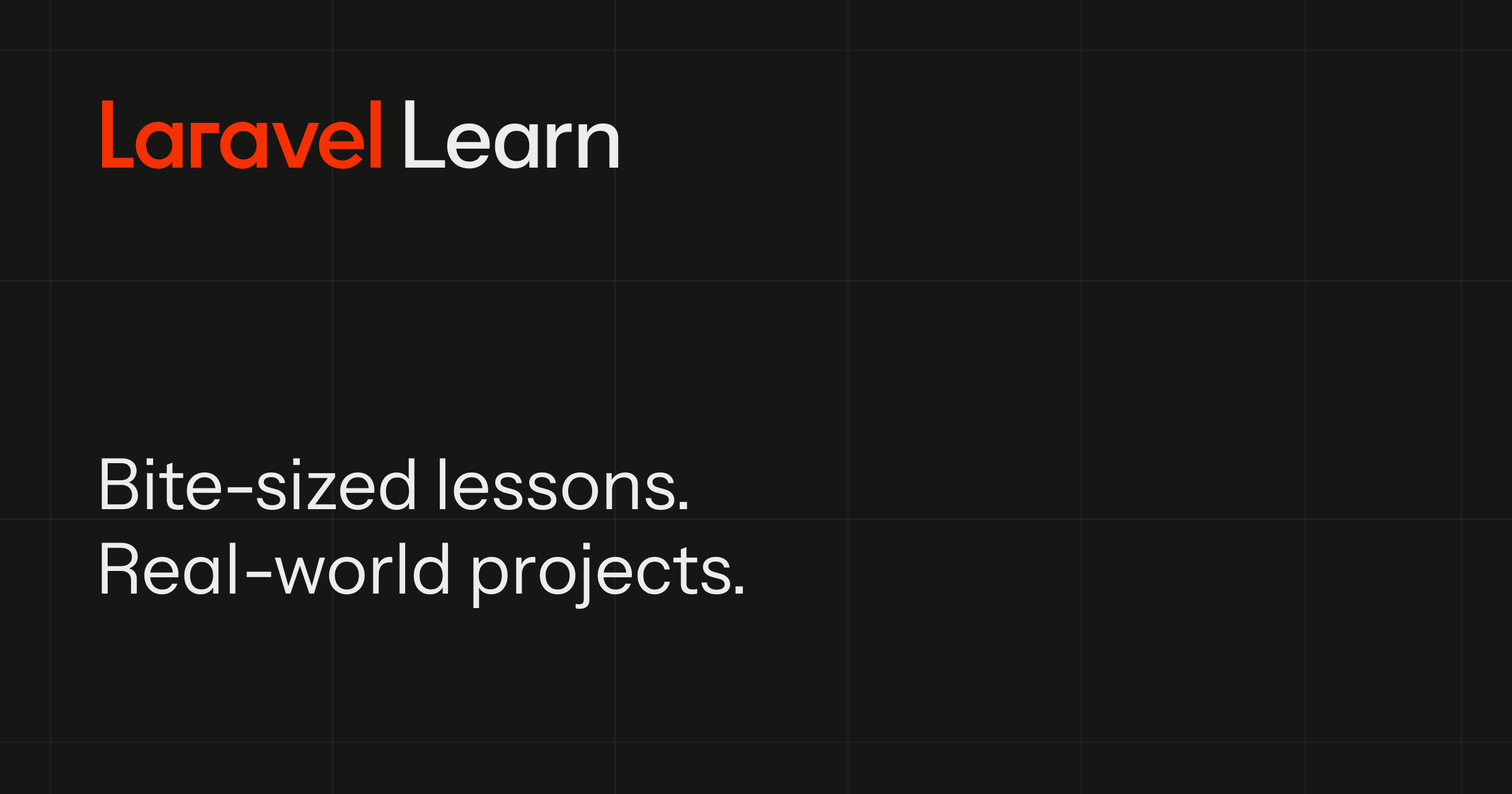 Learn Laravel - Free Video Courses - Laravel - The PHP Framework For Web Artisans