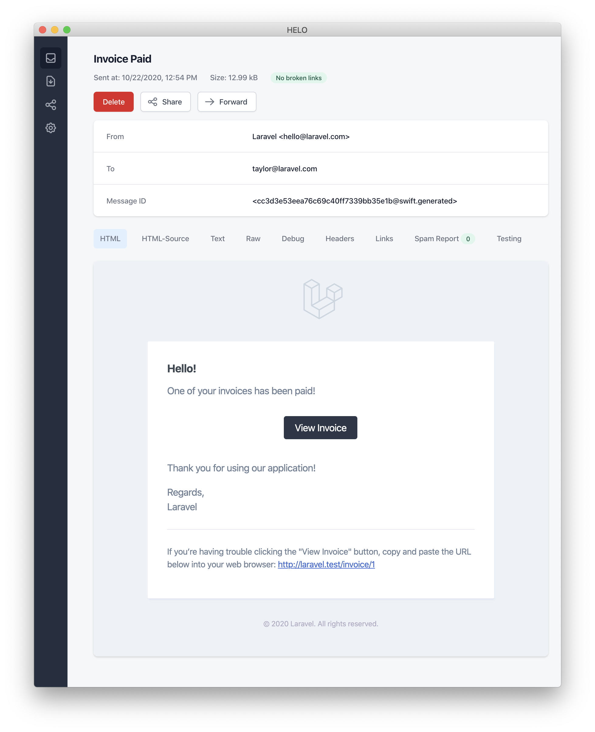 Lib Laravel Email Template
